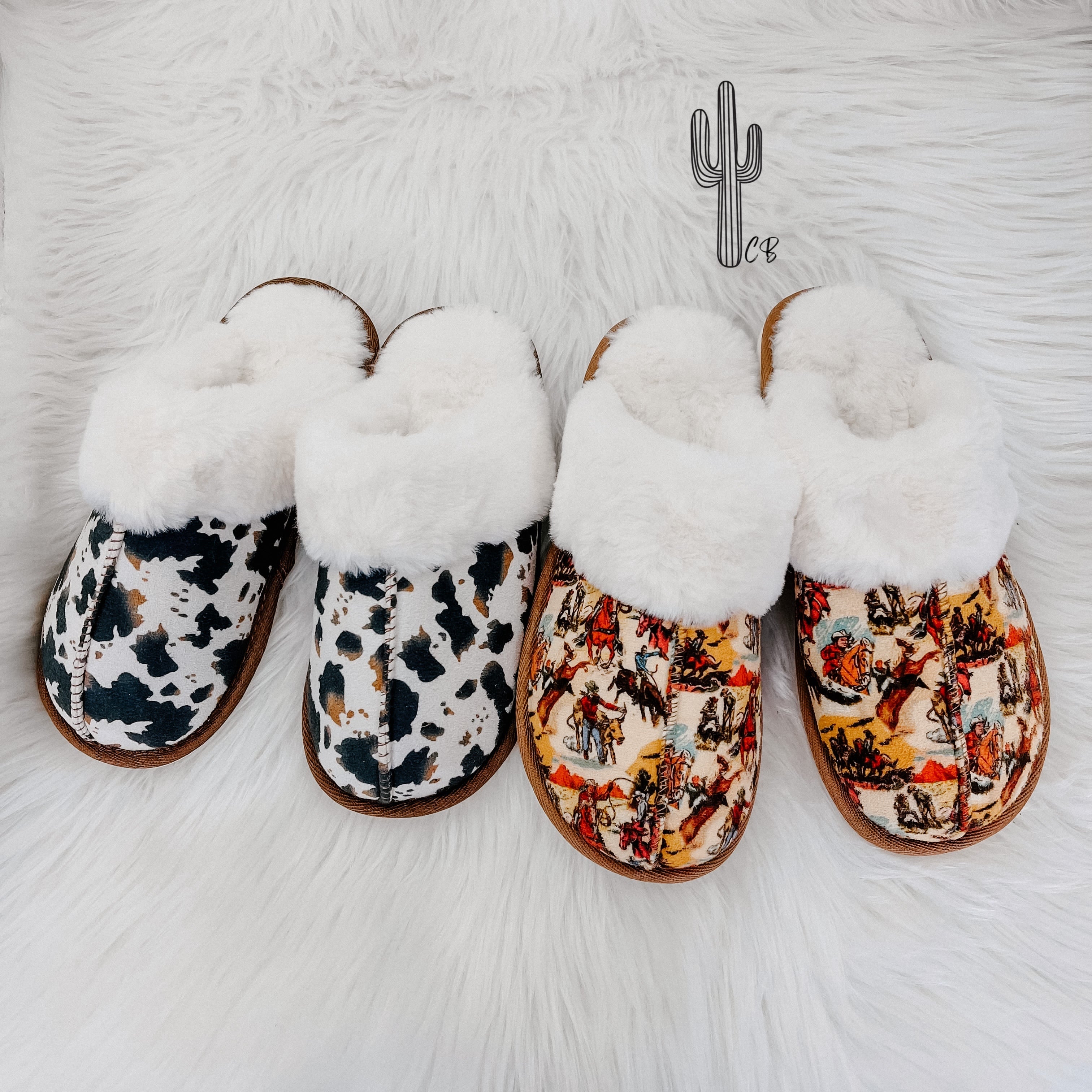 Comfy Cozy Western Slippers RTS – Country Wild Designs & Boutique